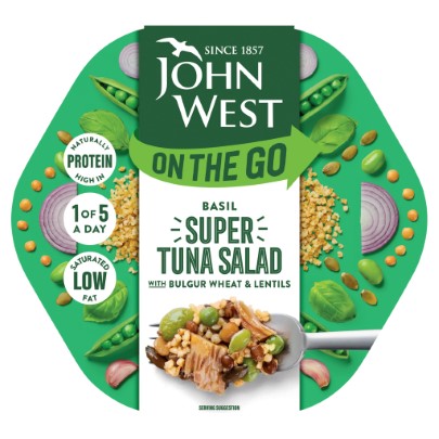 JOHN WEST SALAD OTG TUNA BASIL 220 GRMS - Arkadia Foodstore Malta