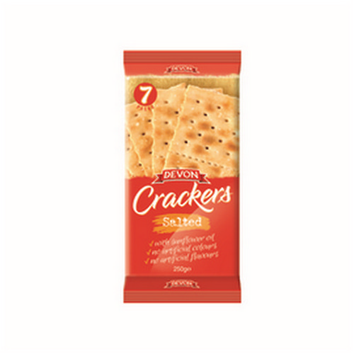 DEVON ITALIAN CRACKERS SALTED 50C OFF 250 GRMS - Arkadia Foodstore Malta