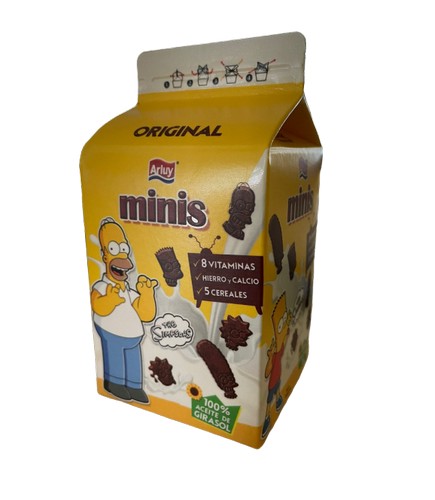 ARLUY SIMPSONS MINIBISCUITS CHOCO 135 GRMS - Arkadia Foodstore Malta