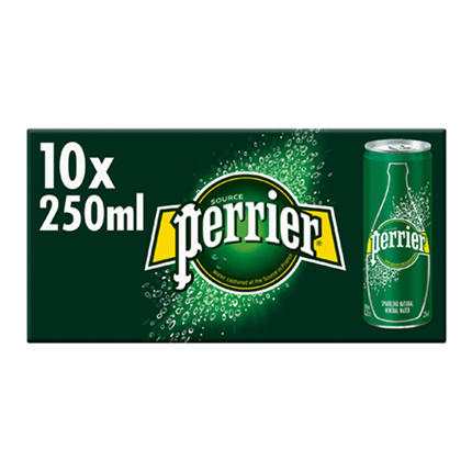 PERRIER Original Can Pack 10x250 ml - Arkadia Foodstore Malta