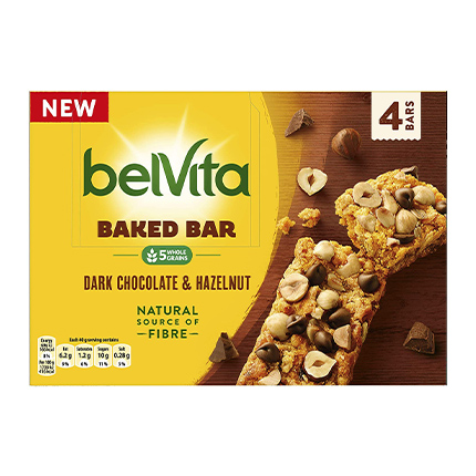 BELVITA BAK BAR CHO HZL 4X40 GRMS - Arkadia Foodstore Malta