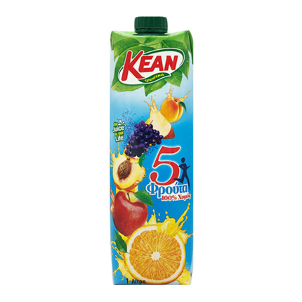 KEAN 5 FRUIT COCKTAIL JUICE 1 LTR - Arkadia Foodstore Malta