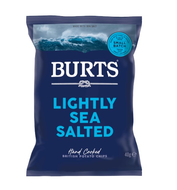 BURTS CRISPS SEA SALT 40 GRMS - Arkadia Foodstore Malta
