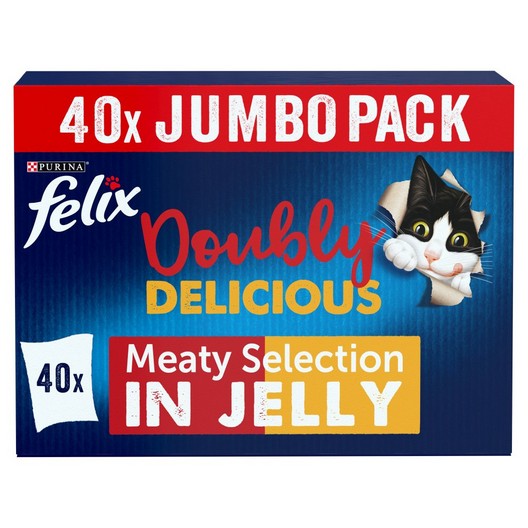 PURINA FELIX AGAIL DOUBLY DELICIOUS GIJ MV MEATY SELECTION X40 40X85 ...